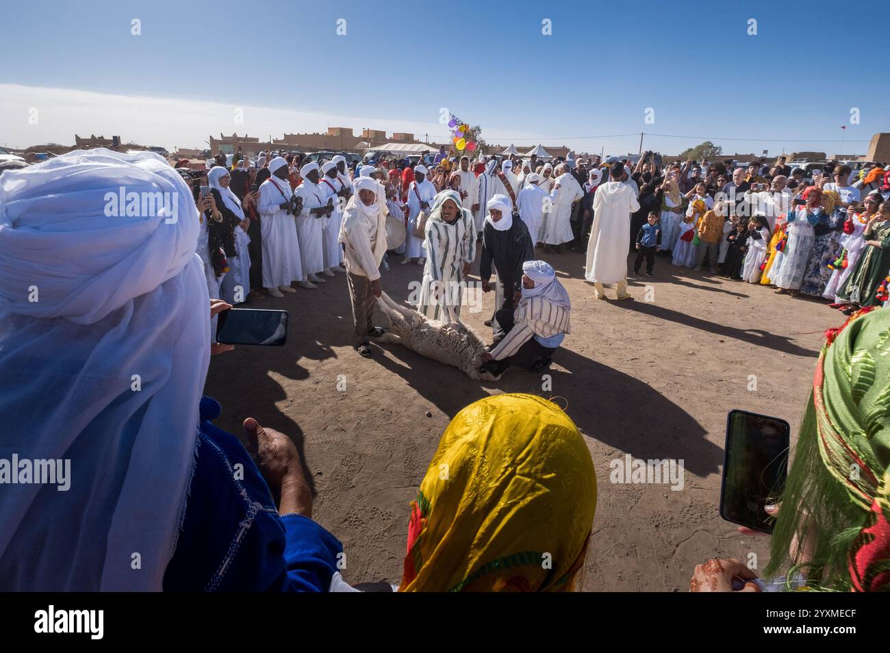 Merzouga, Morocco, 12, 6, 2023. A traditional Berber wedding takes ...