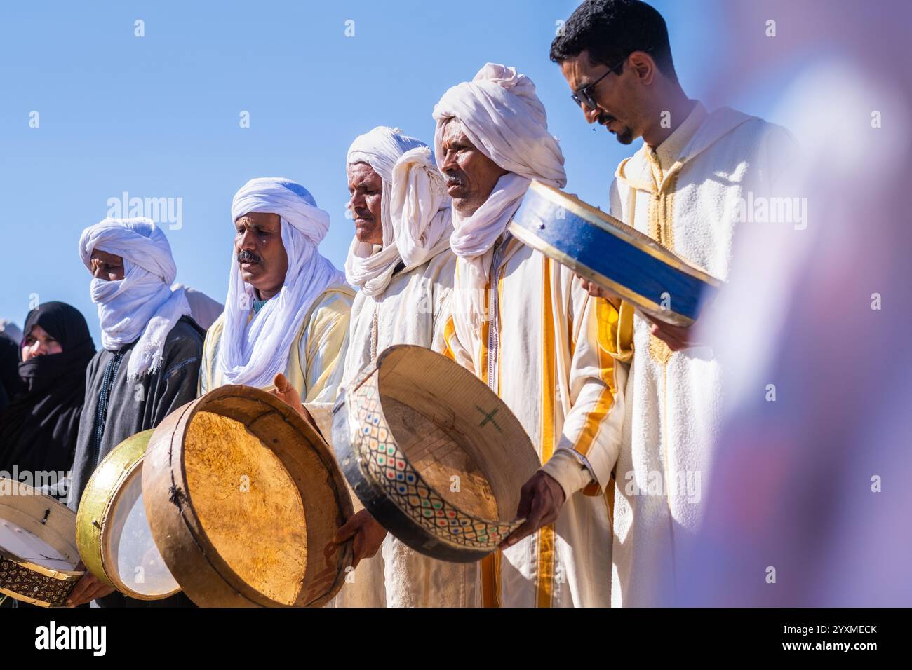 Merzouga, Morocco, 12, 6, 2023. A traditional Berber wedding takes ...