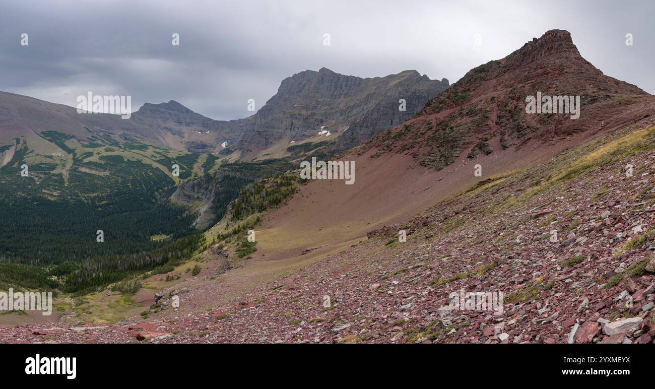 Red Gap Pass, Glacier National Park, Montana, USA Stock Photo - Alamy