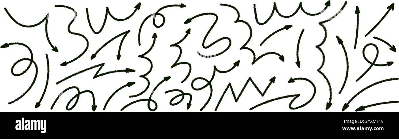 Arrow for emphasis Cut Out Stock Images & Pictures - Alamy