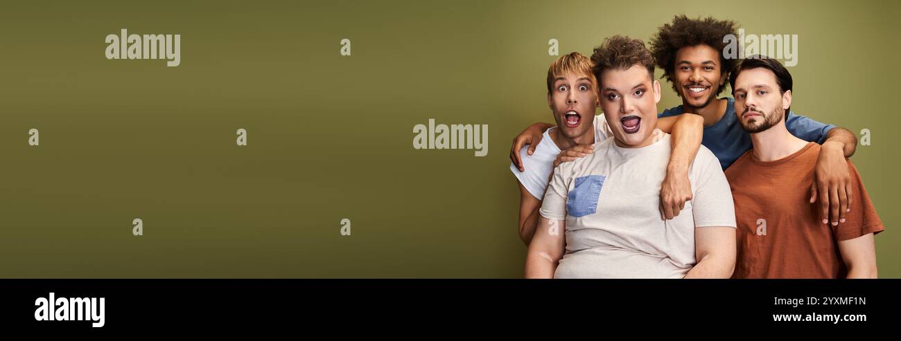 Friends celebrate their diverse identities together in a joyful ...