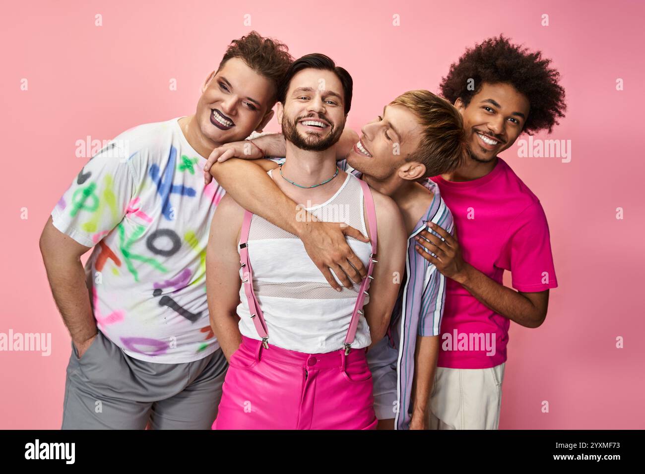 A vibrant group of friends showcases their bold personalities ...