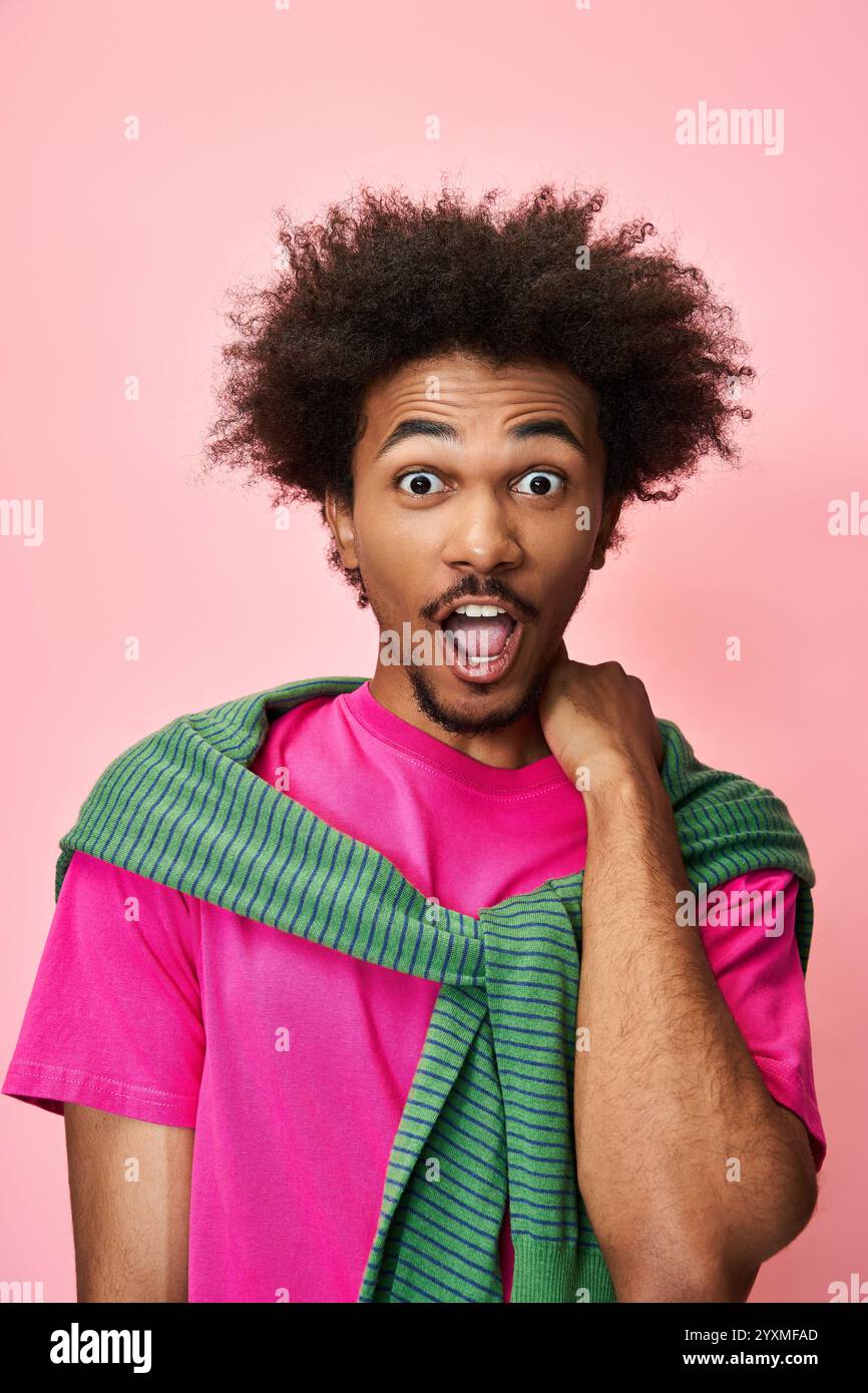 Bright colors and joyful expressions highlight a queer person embracing ...