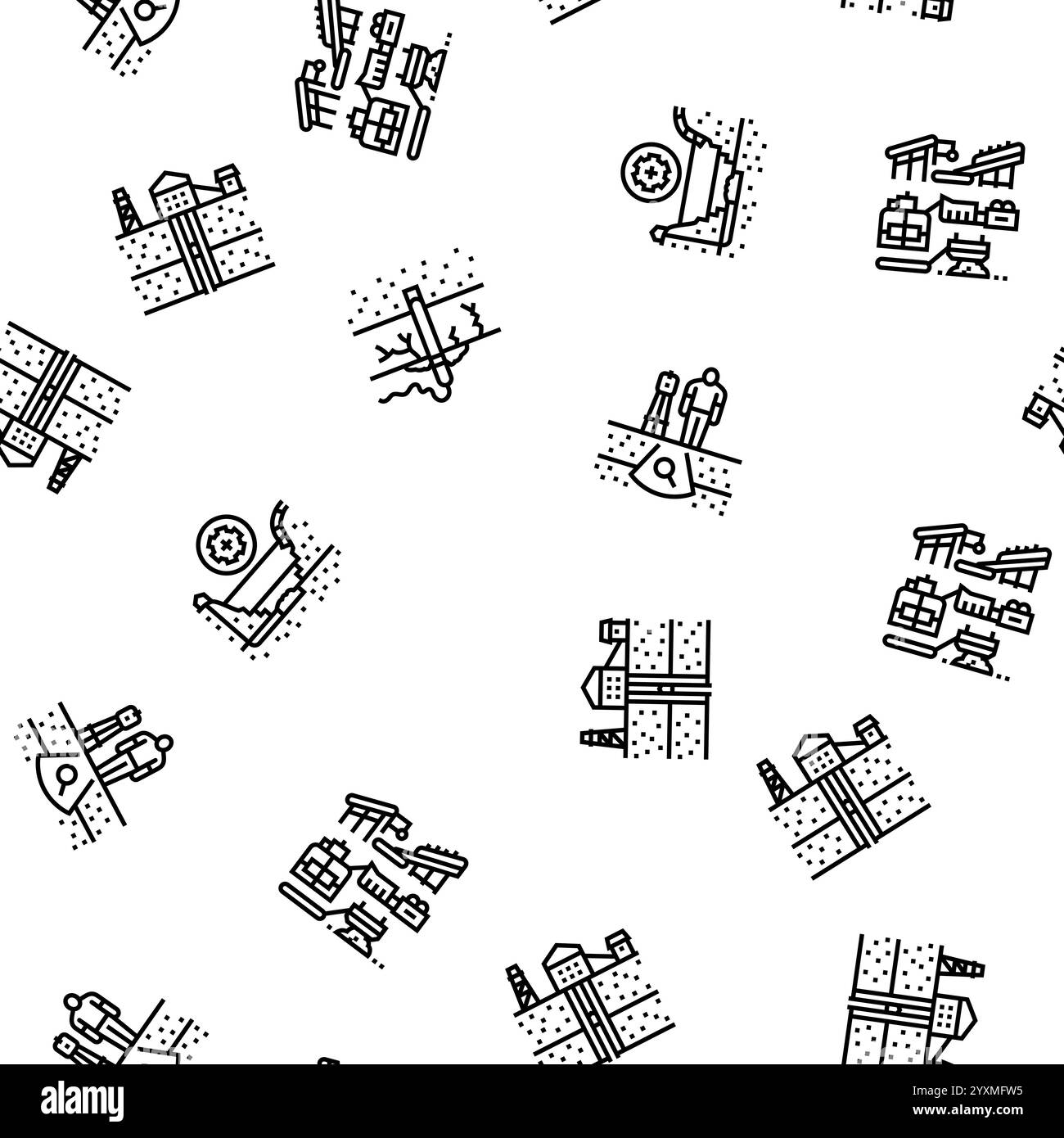 mining engineer geology seamless pattern vector Stock Vector Image & Art - Alamy