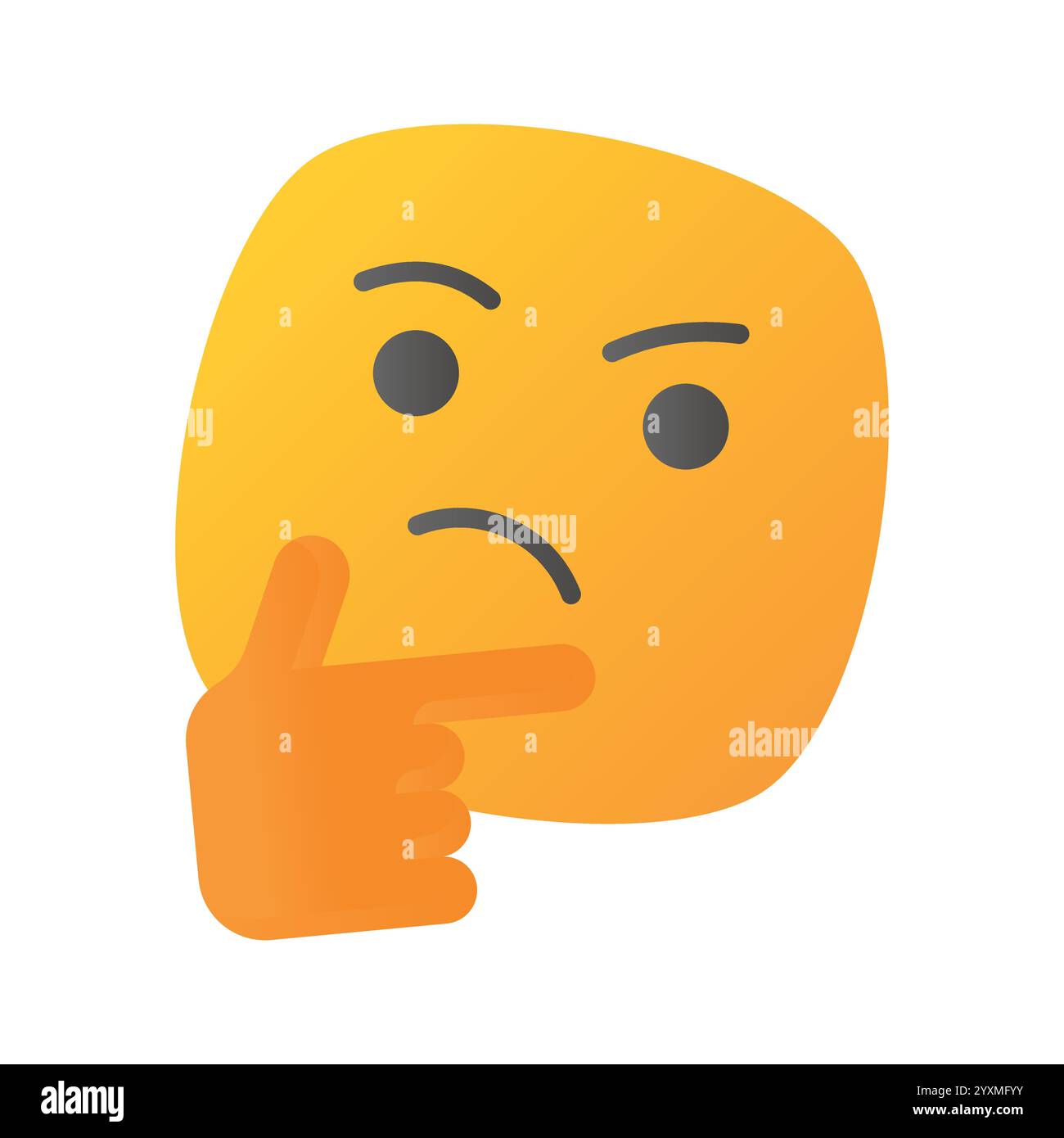 Thinking face emoji Cut Out Stock Images & Pictures - Alamy