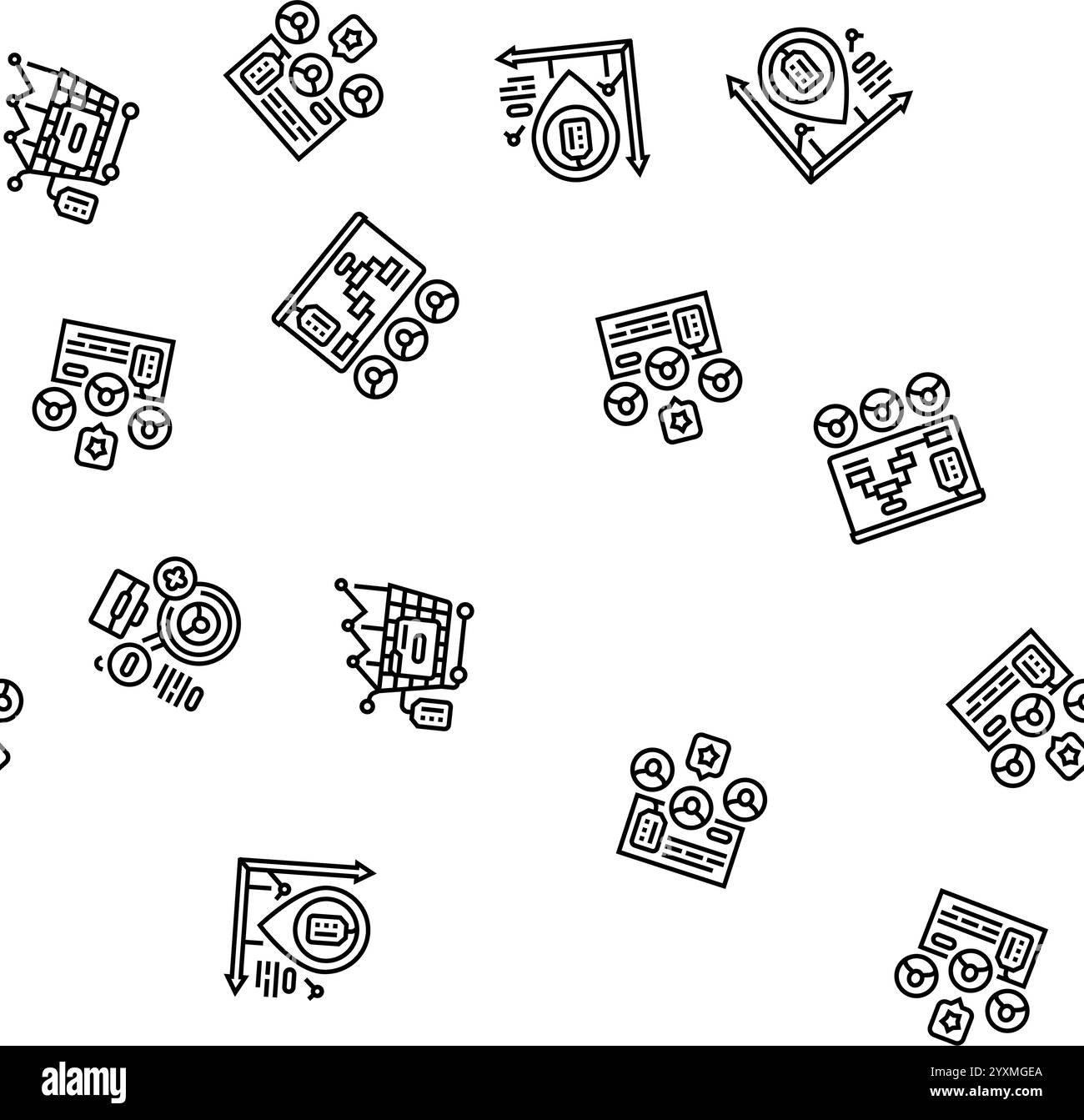 Technical Sales Engineer Service Seamless Pattern Vector Stock Vector Image And Art Alamy