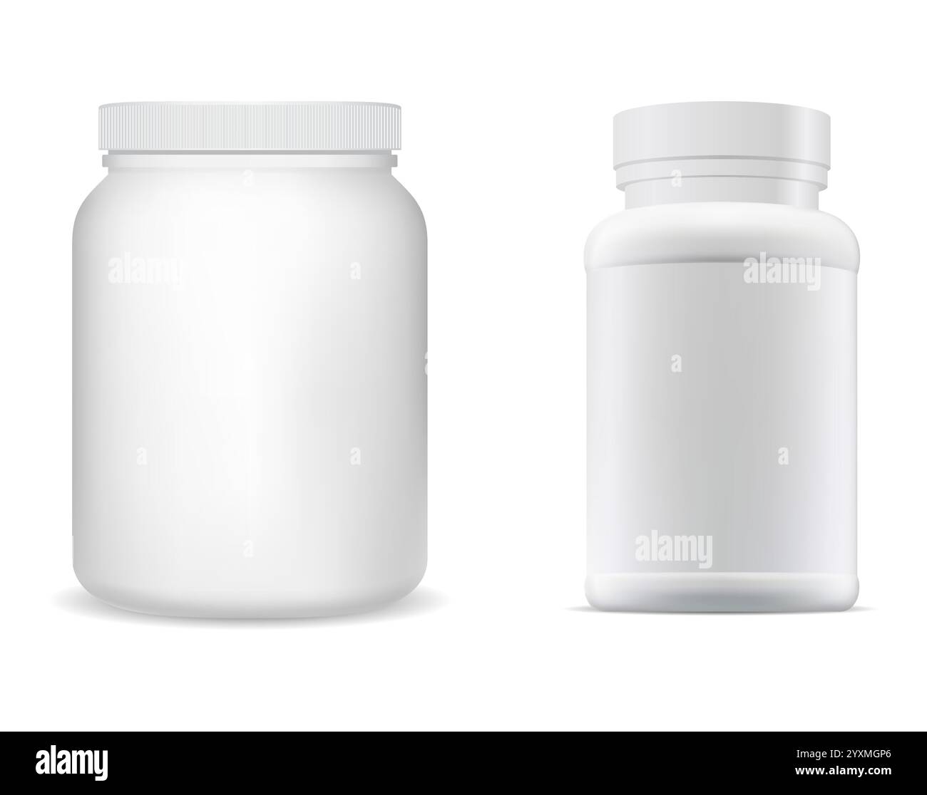 Pill jar white plastic Stock Vector Images - Alamy