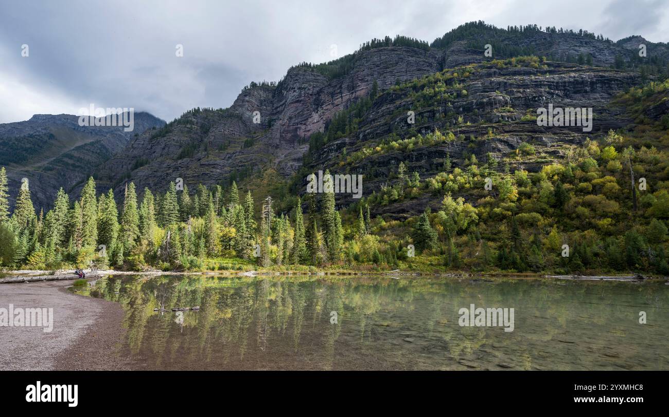 Avalanche Lake, Glacier National Park, Montana, USA Stock Photo - Alamy