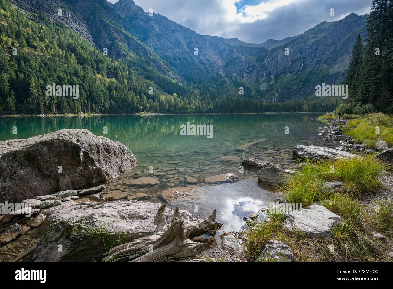 Avalanche Lake, Glacier National Park, Montana, USA Stock Photo - Alamy