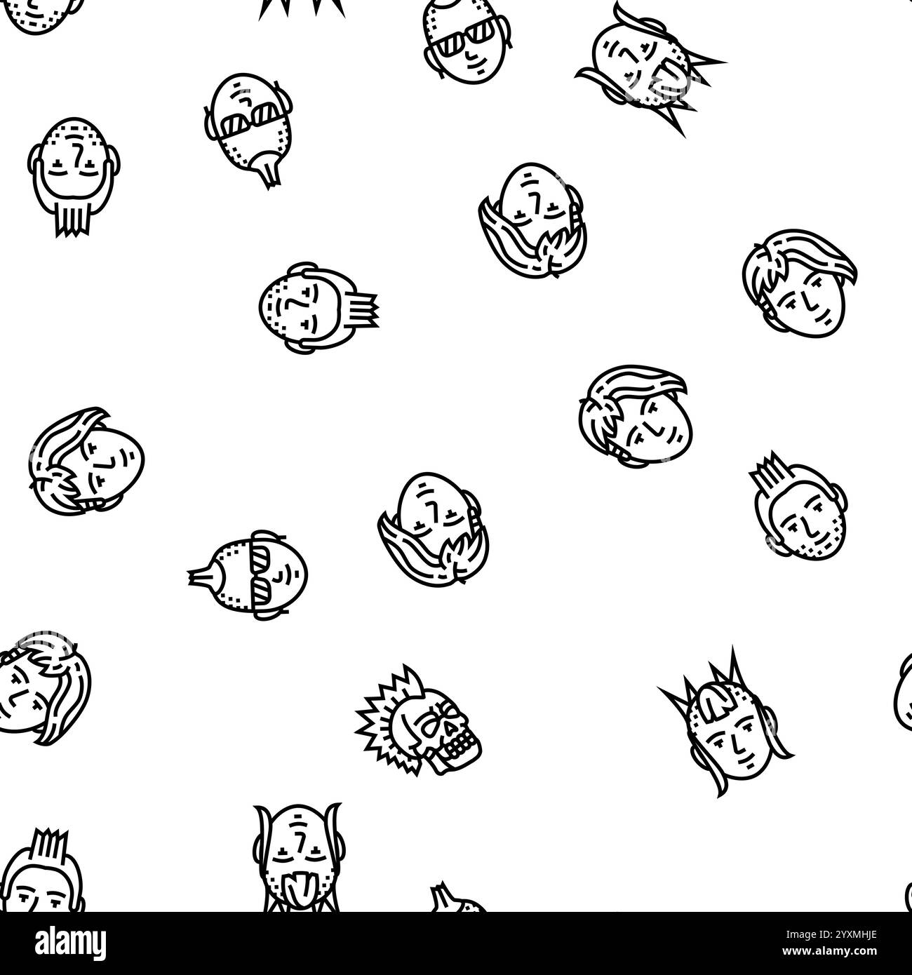 Retro punk halftone collage Stock Vector Images - Alamy