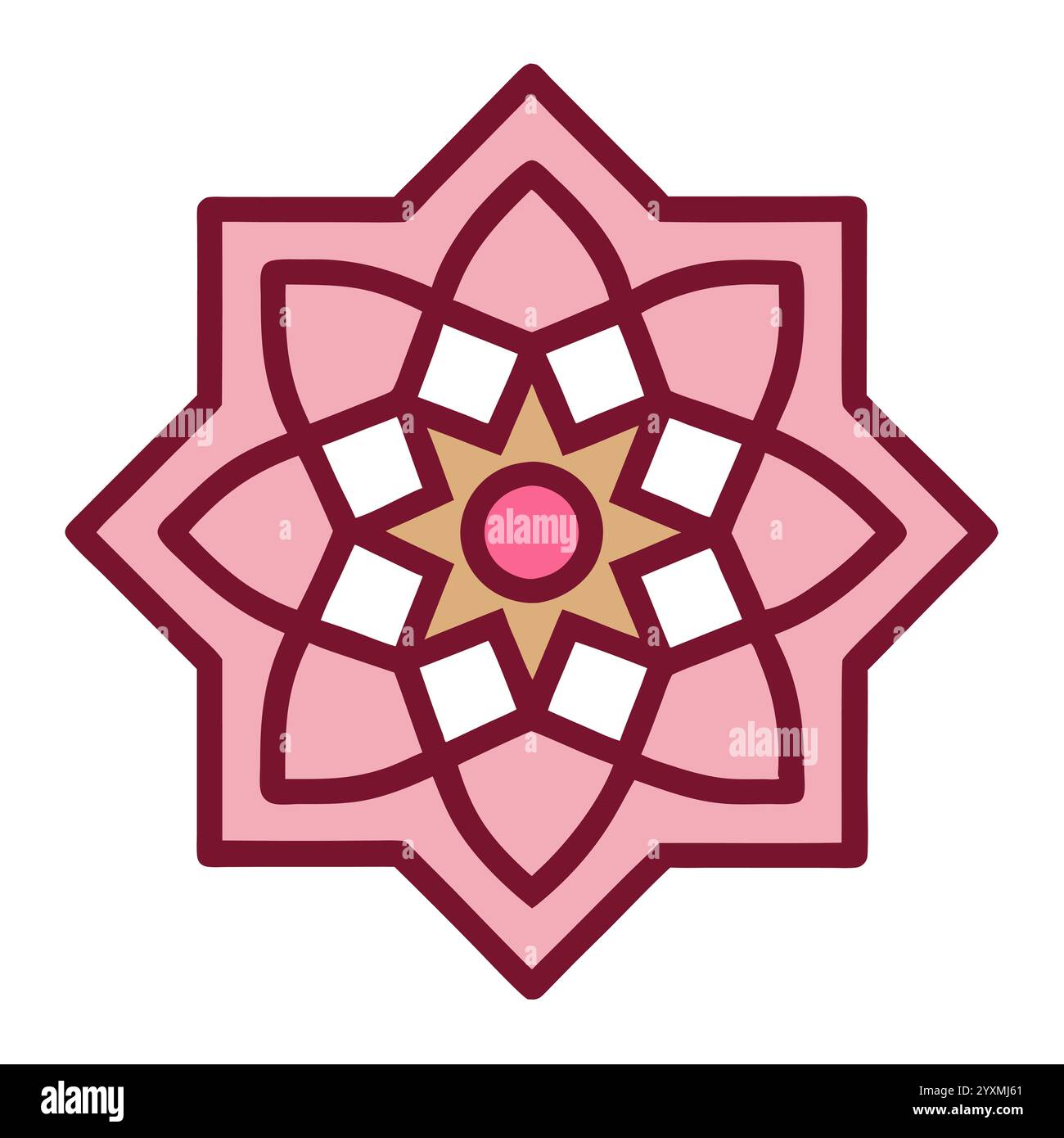 Beautiful Islamic Geometric Pattern - Elegant Arabic Star Design for ...