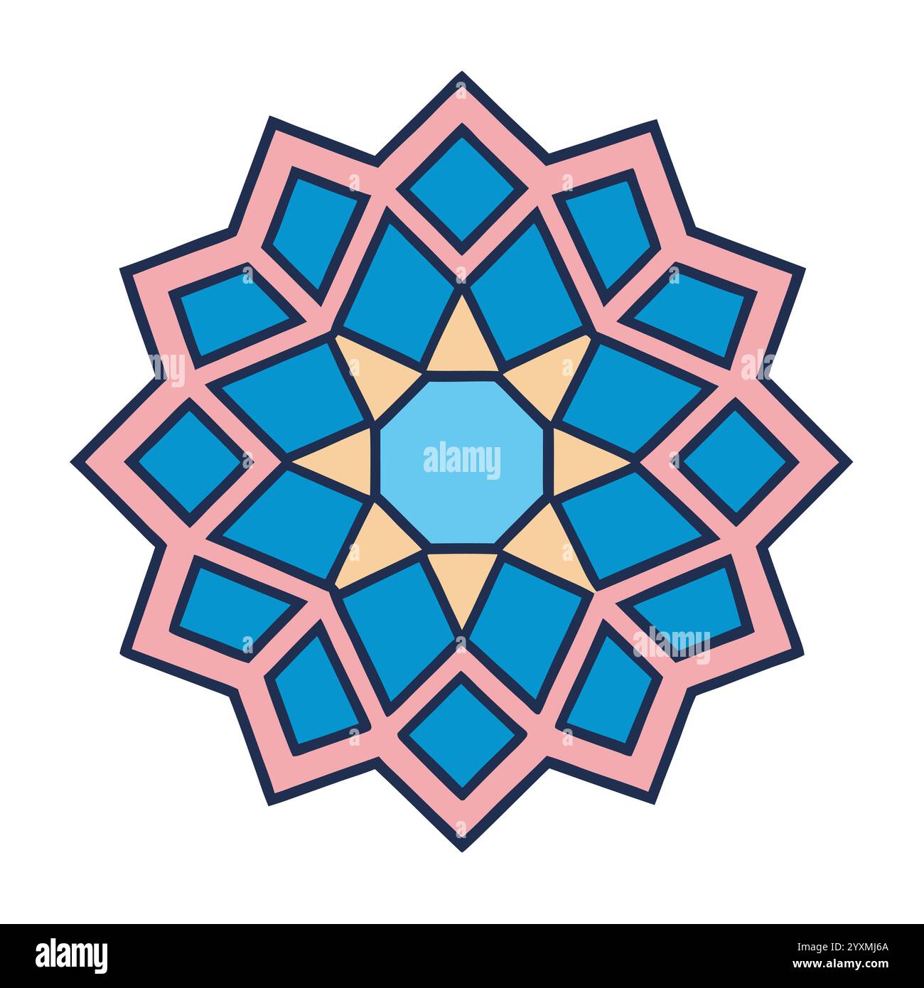 Beautiful Islamic Geometric Pattern - Elegant Arabic Star Design for ...