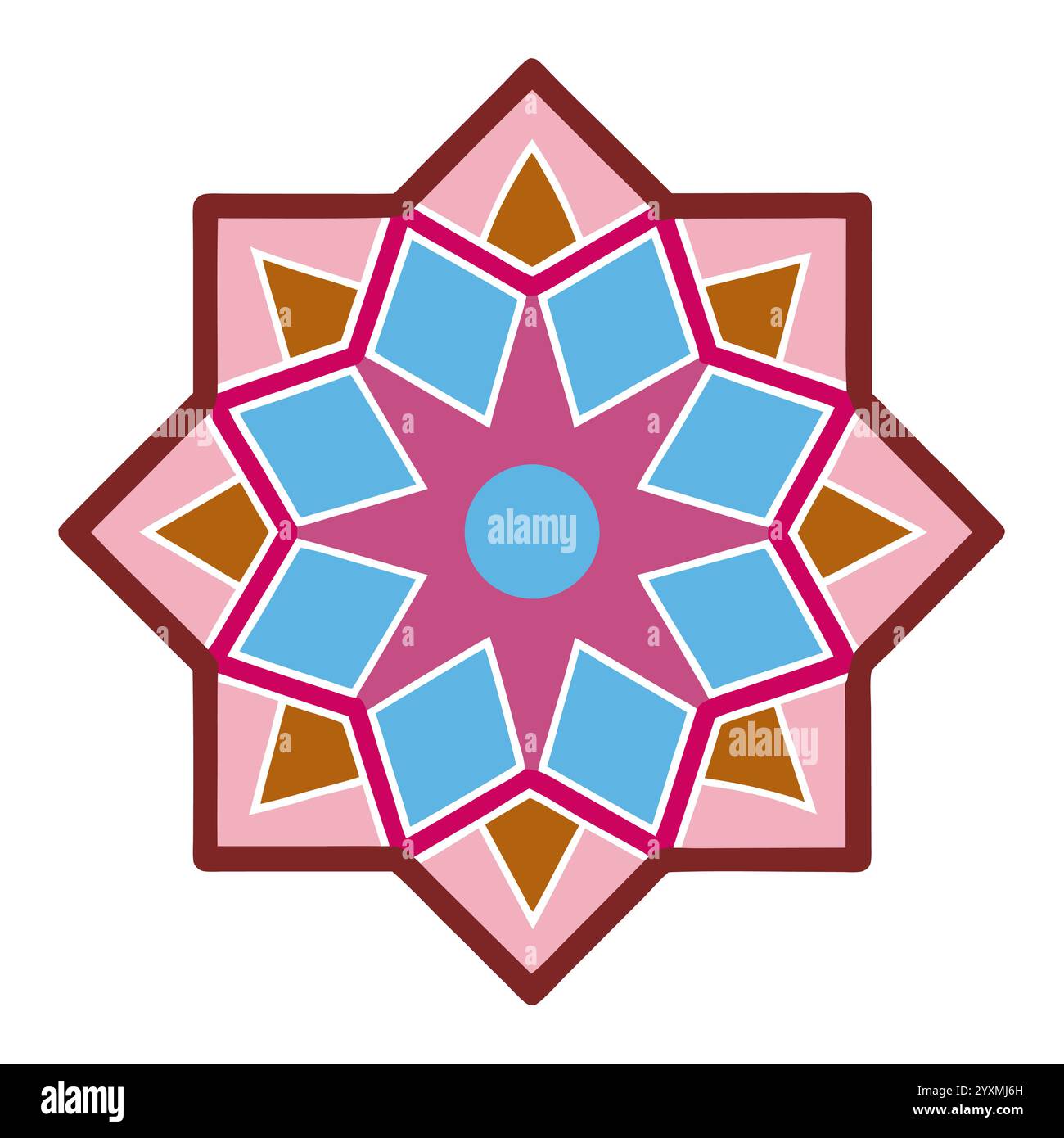 Beautiful Islamic Geometric Pattern - Elegant Arabic Star Design for ...