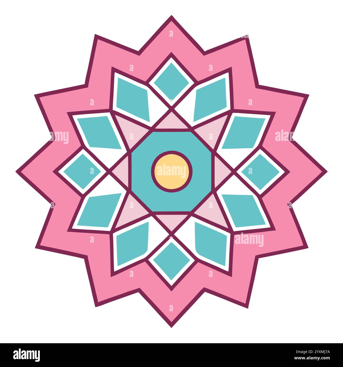 Beautiful Islamic Geometric Pattern - Elegant Arabic Star Design for ...