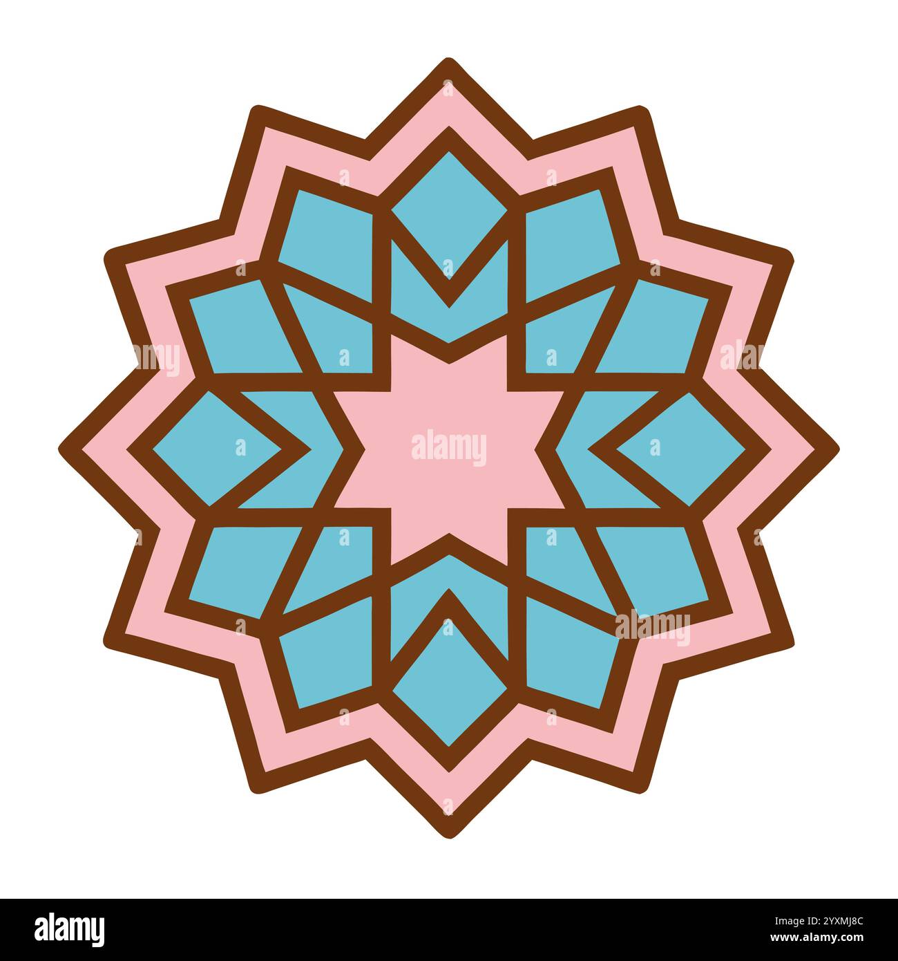 Beautiful Islamic Geometric Pattern - Elegant Arabic Star Design for ...
