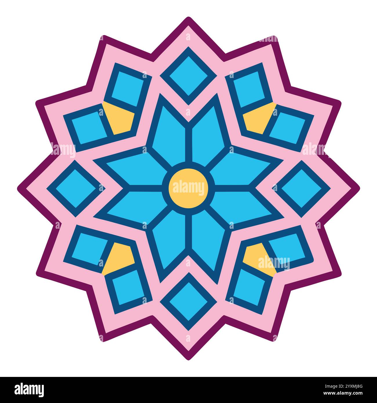 Beautiful Islamic Geometric Pattern - Elegant Arabic Star Design for ...