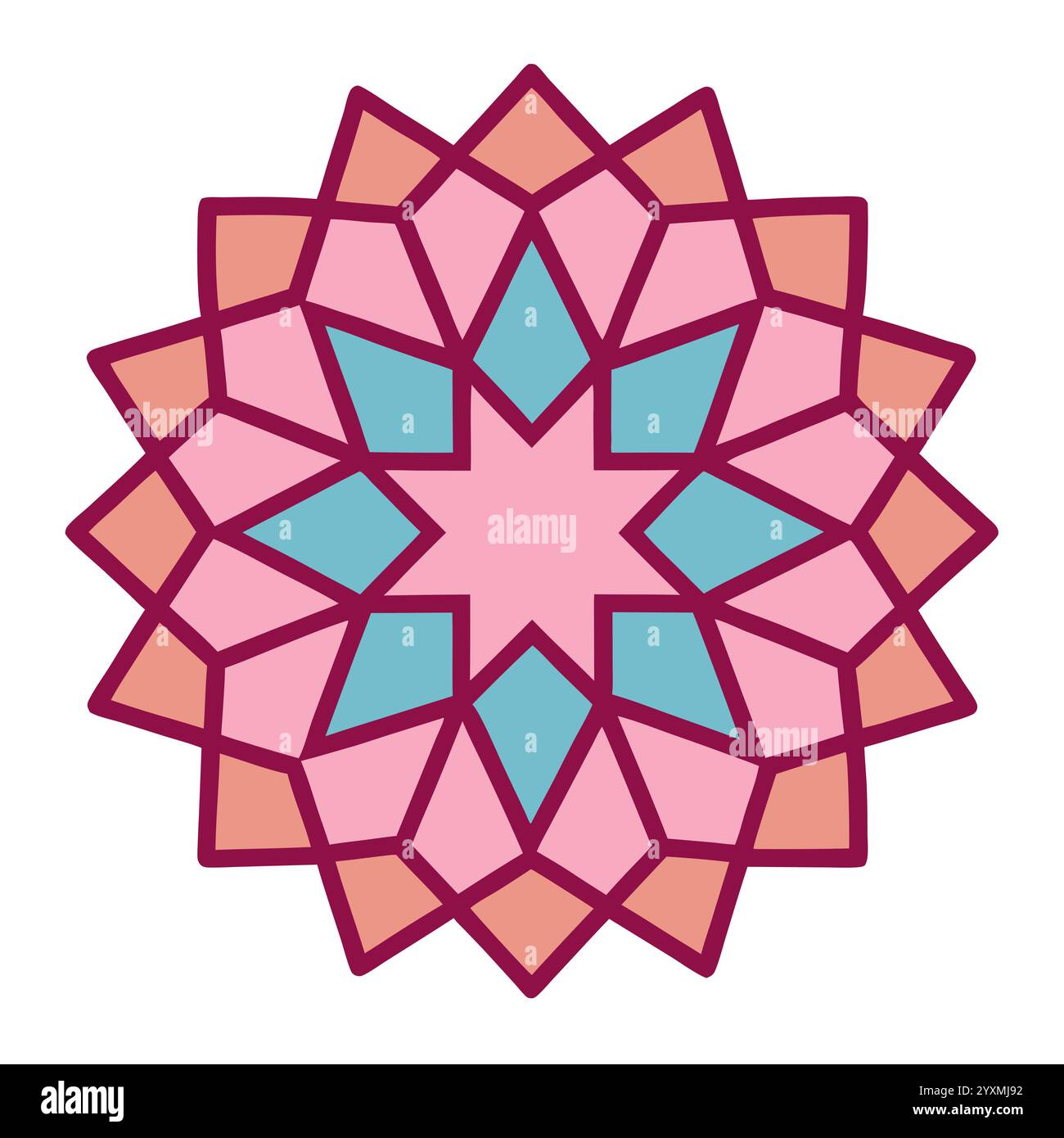 Beautiful Islamic Geometric Pattern - Elegant Arabic Star Design for ...