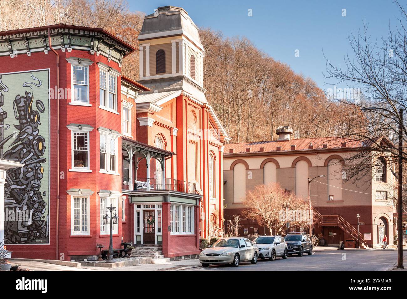Jim Thorpe, PA - December 14, 2024: View of historic downtown Jim ...