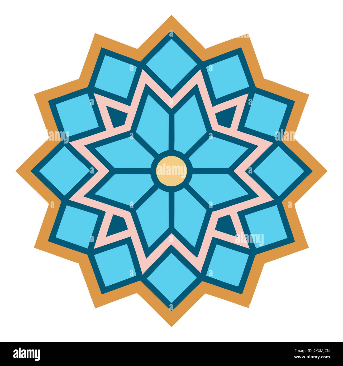 Beautiful Islamic Geometric Pattern - Elegant Arabic Star Design for ...