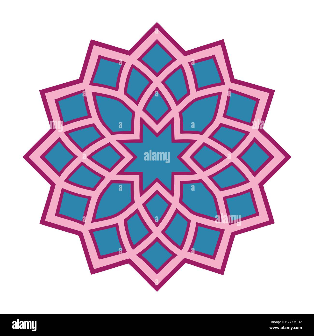 Beautiful Islamic Geometric Pattern - Elegant Arabic Star Design for ...