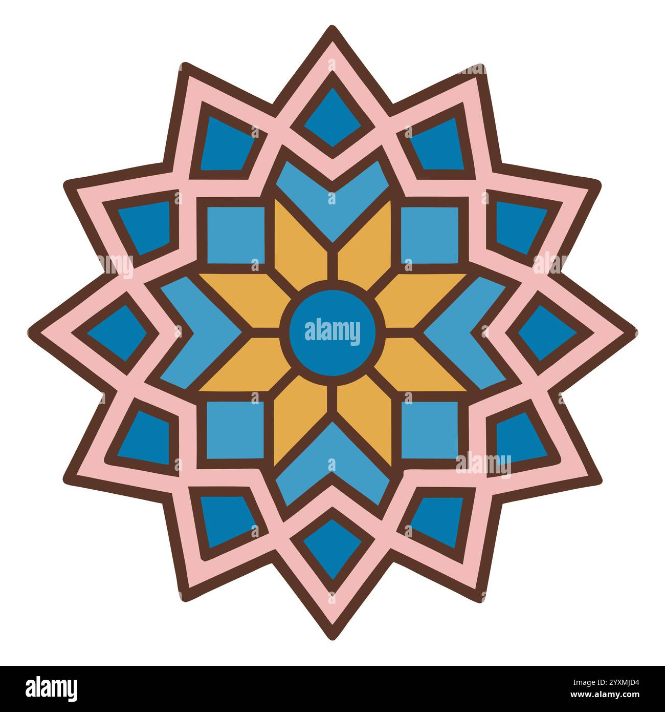 Beautiful Islamic Geometric Pattern - Elegant Arabic Star Design for ...