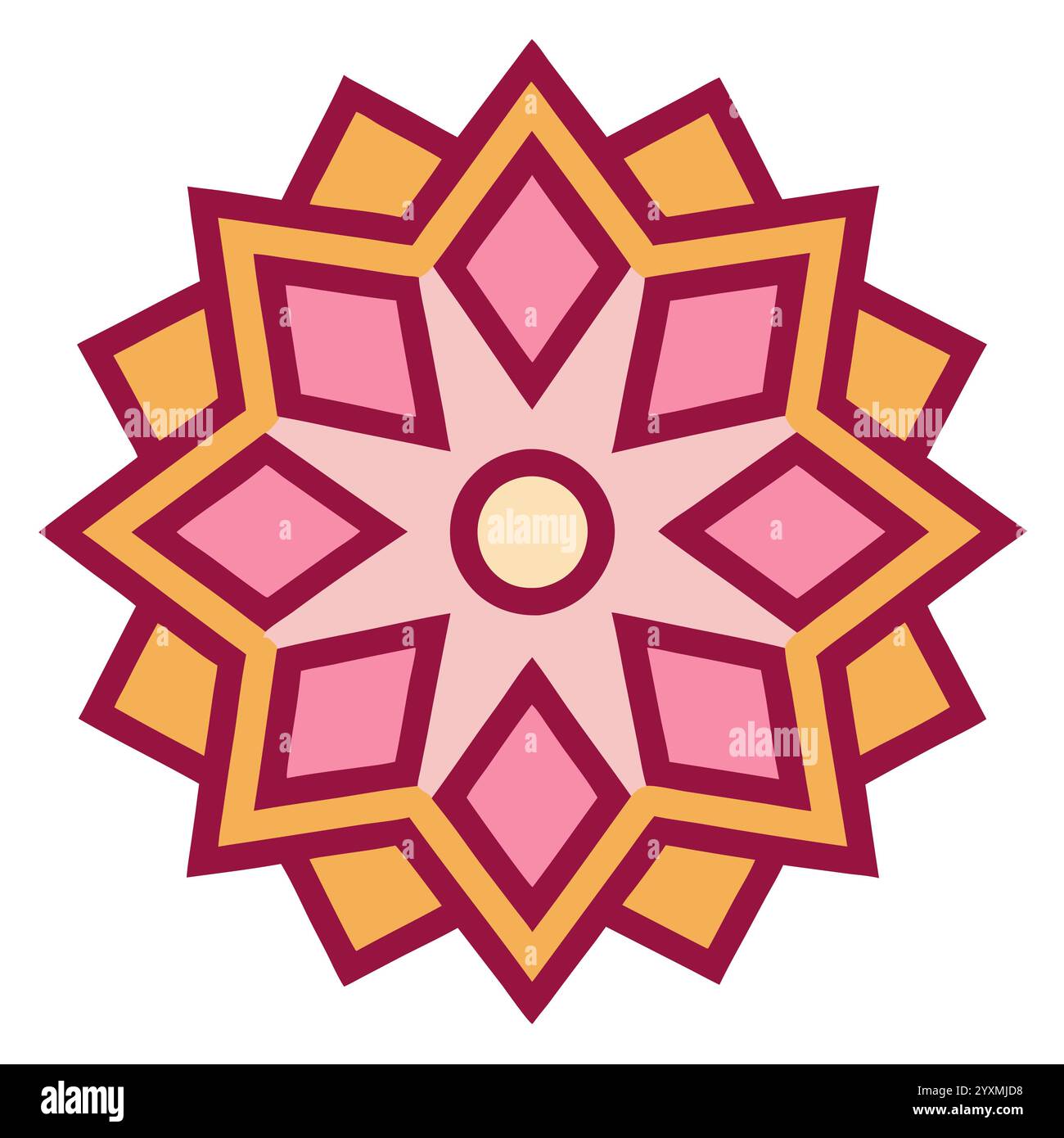 Beautiful Islamic Geometric Pattern - Elegant Arabic Star Design for ...