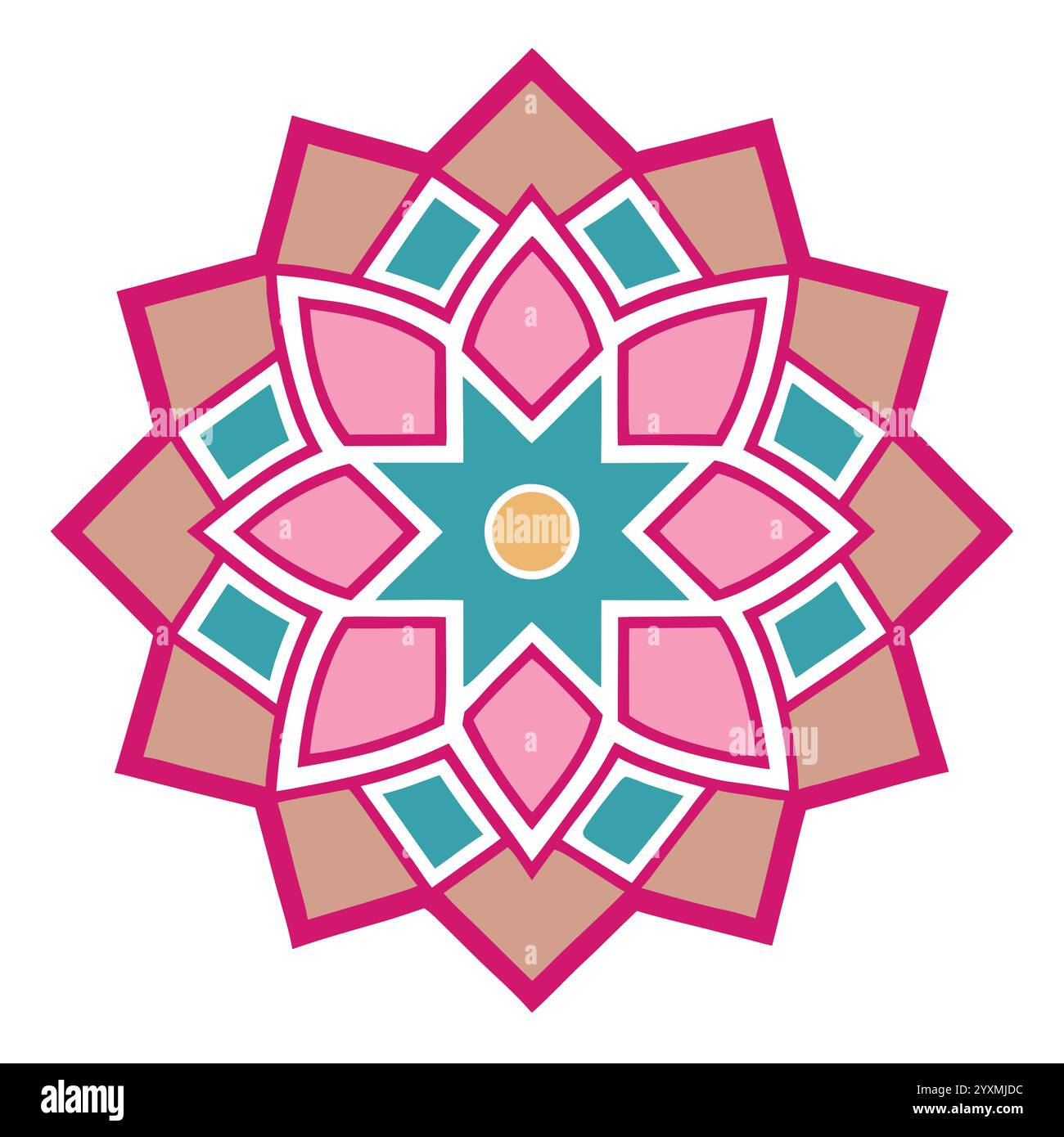 Beautiful Islamic Geometric Pattern - Elegant Arabic Star Design for ...