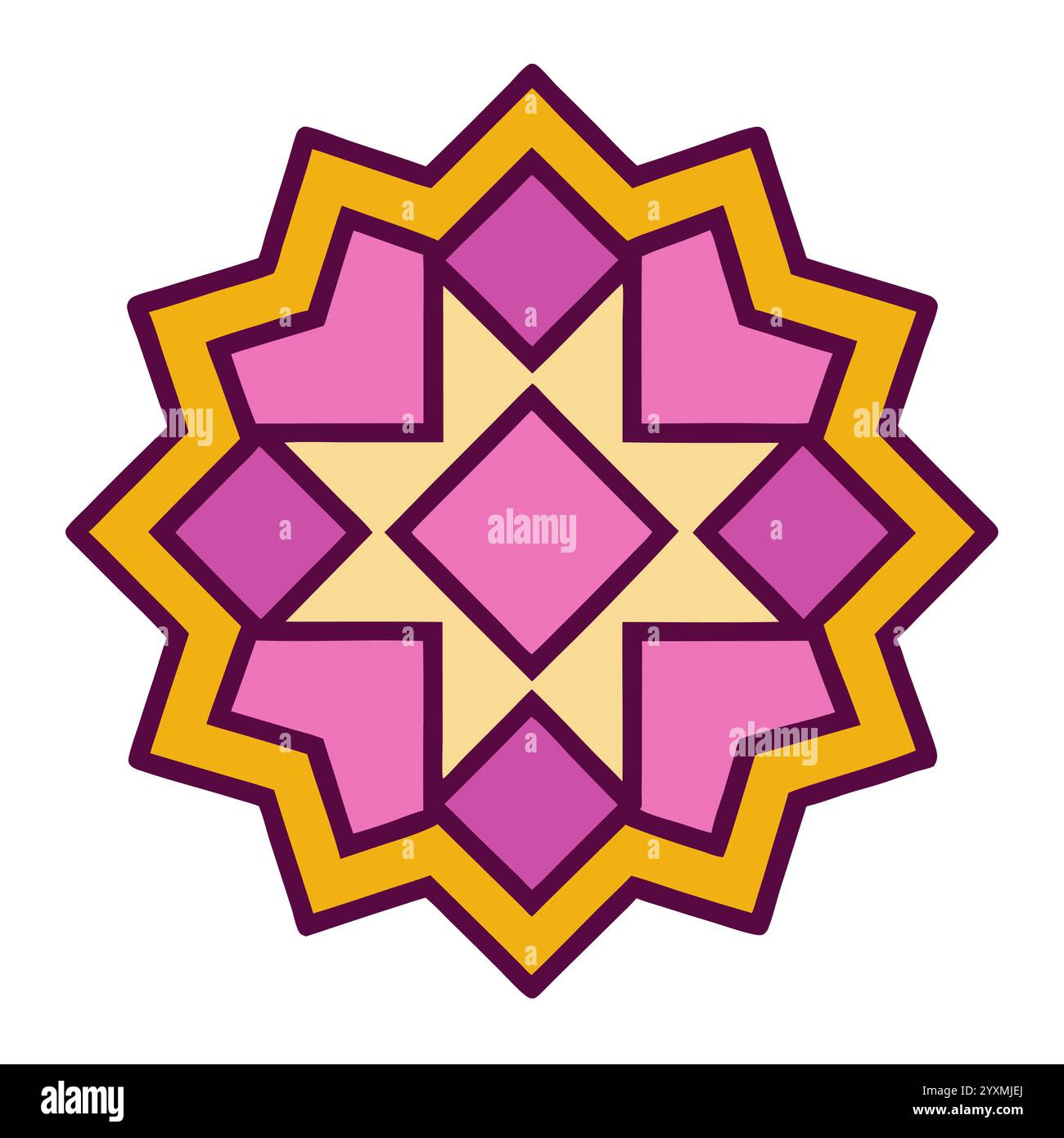 Beautiful Islamic Geometric Pattern - Elegant Arabic Star Design for ...