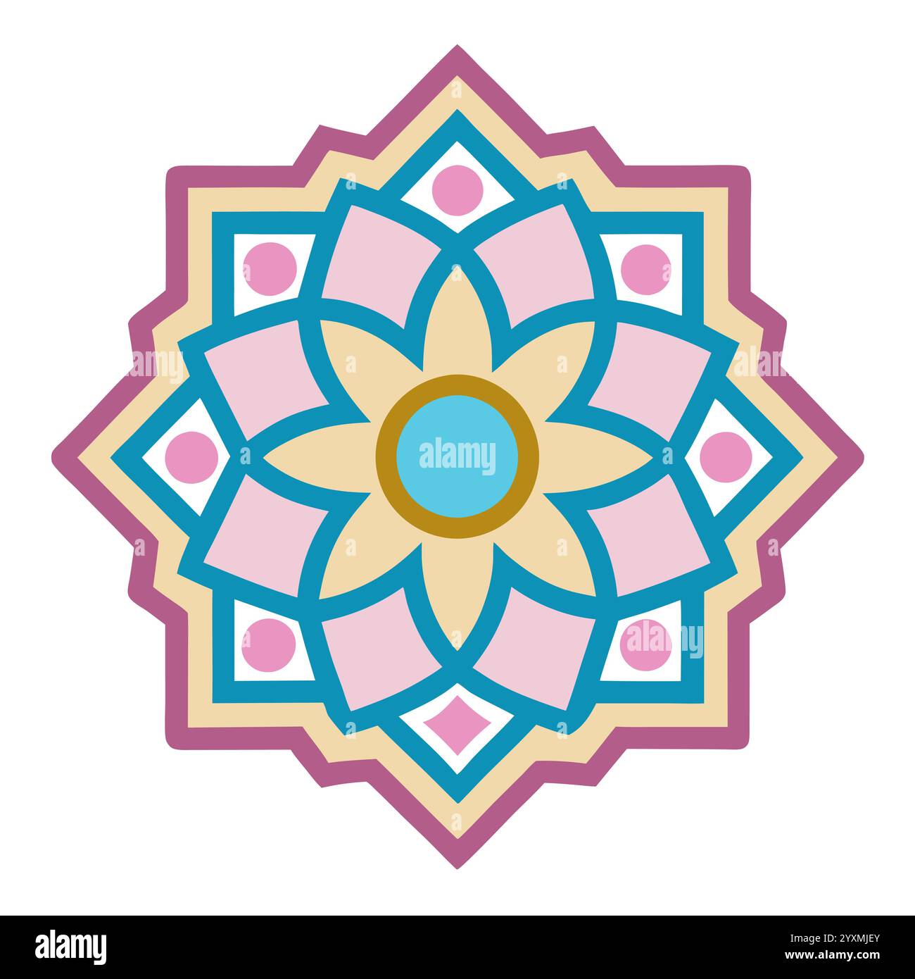 Beautiful Islamic Geometric Pattern - Elegant Arabic Star Design for ...