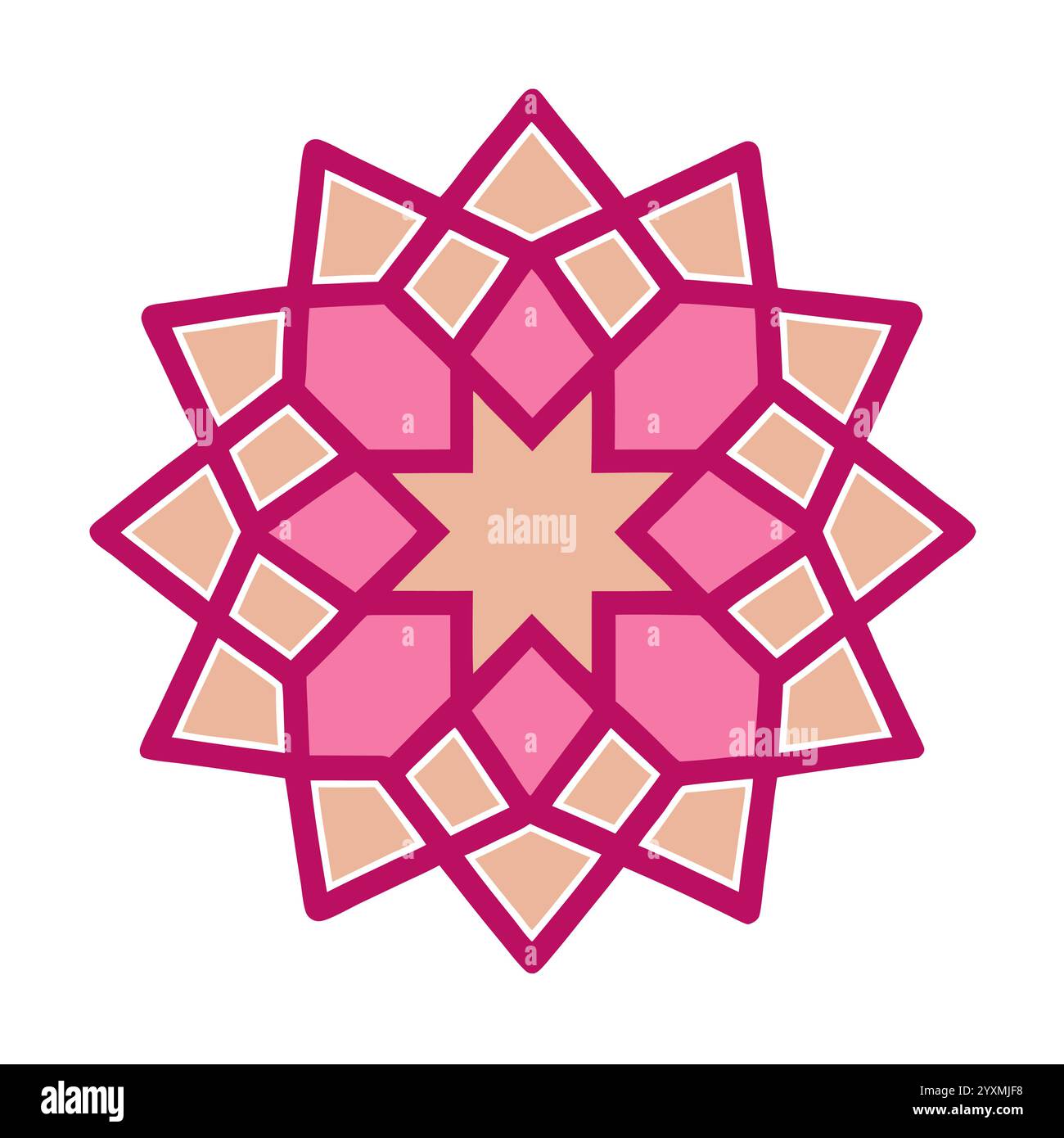 Beautiful Islamic Geometric Pattern - Elegant Arabic Star Design for ...