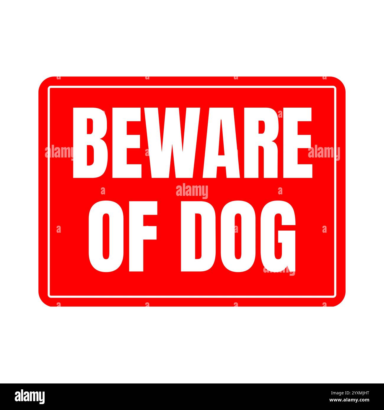 Beware of dog symbol icon Stock Photo - Alamy