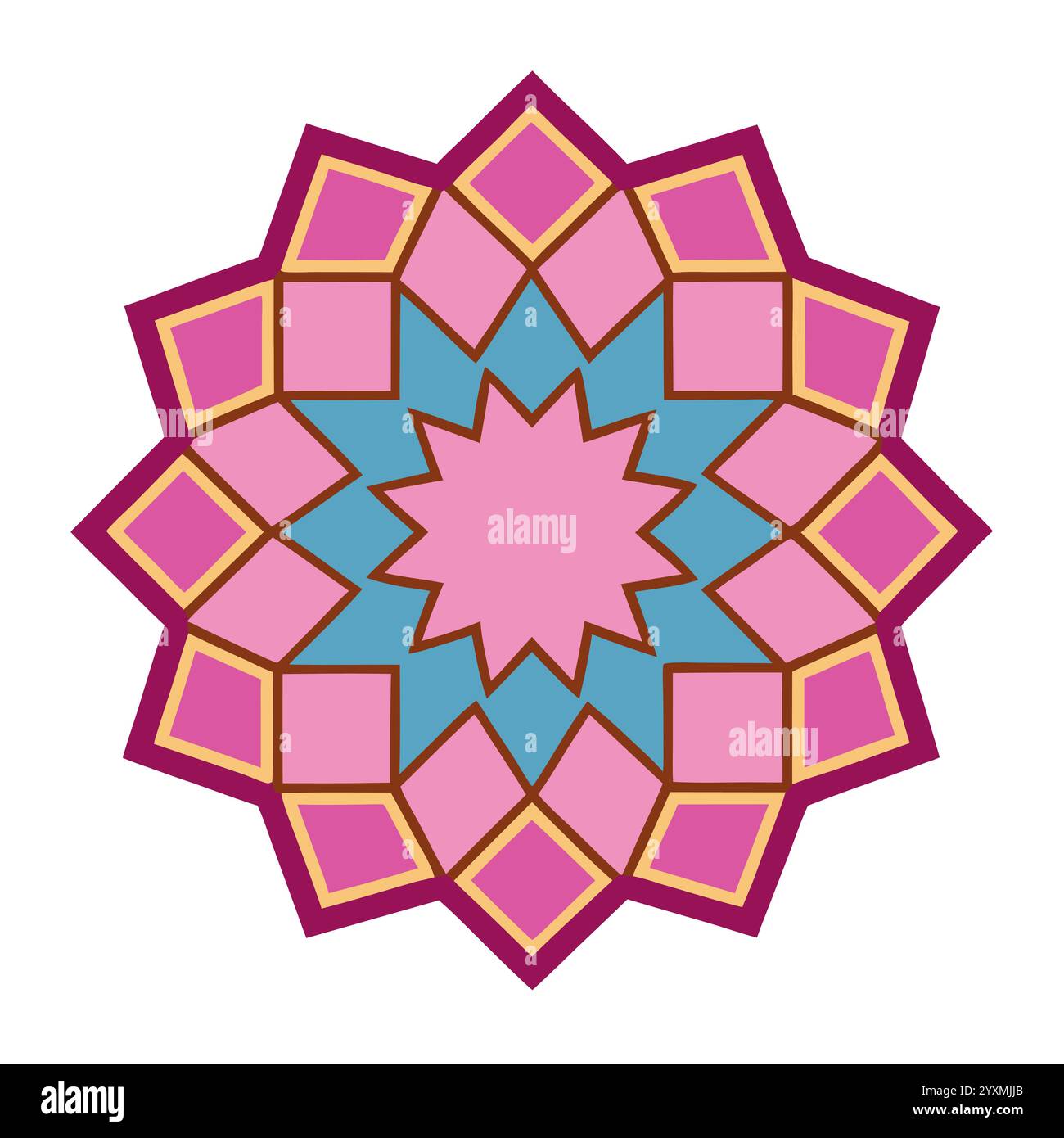 Beautiful Islamic Geometric Pattern - Elegant Arabic Star Design for ...