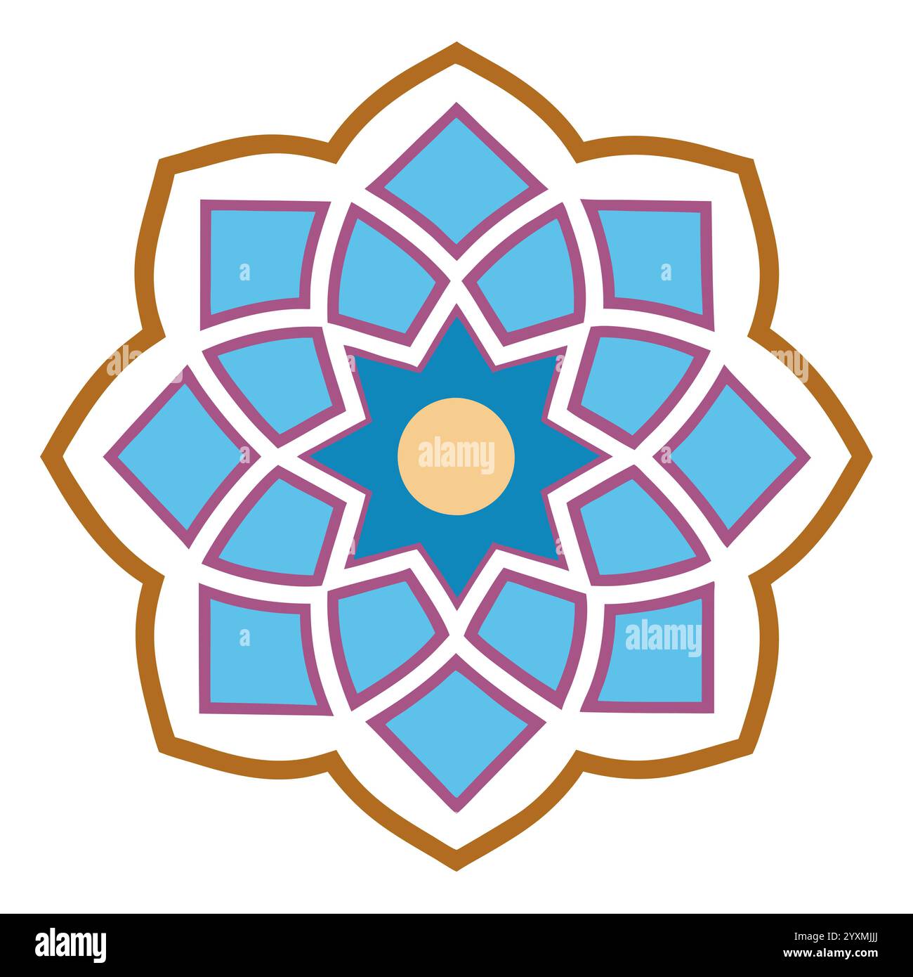 Beautiful Islamic Geometric Pattern - Elegant Arabic Star Design for ...
