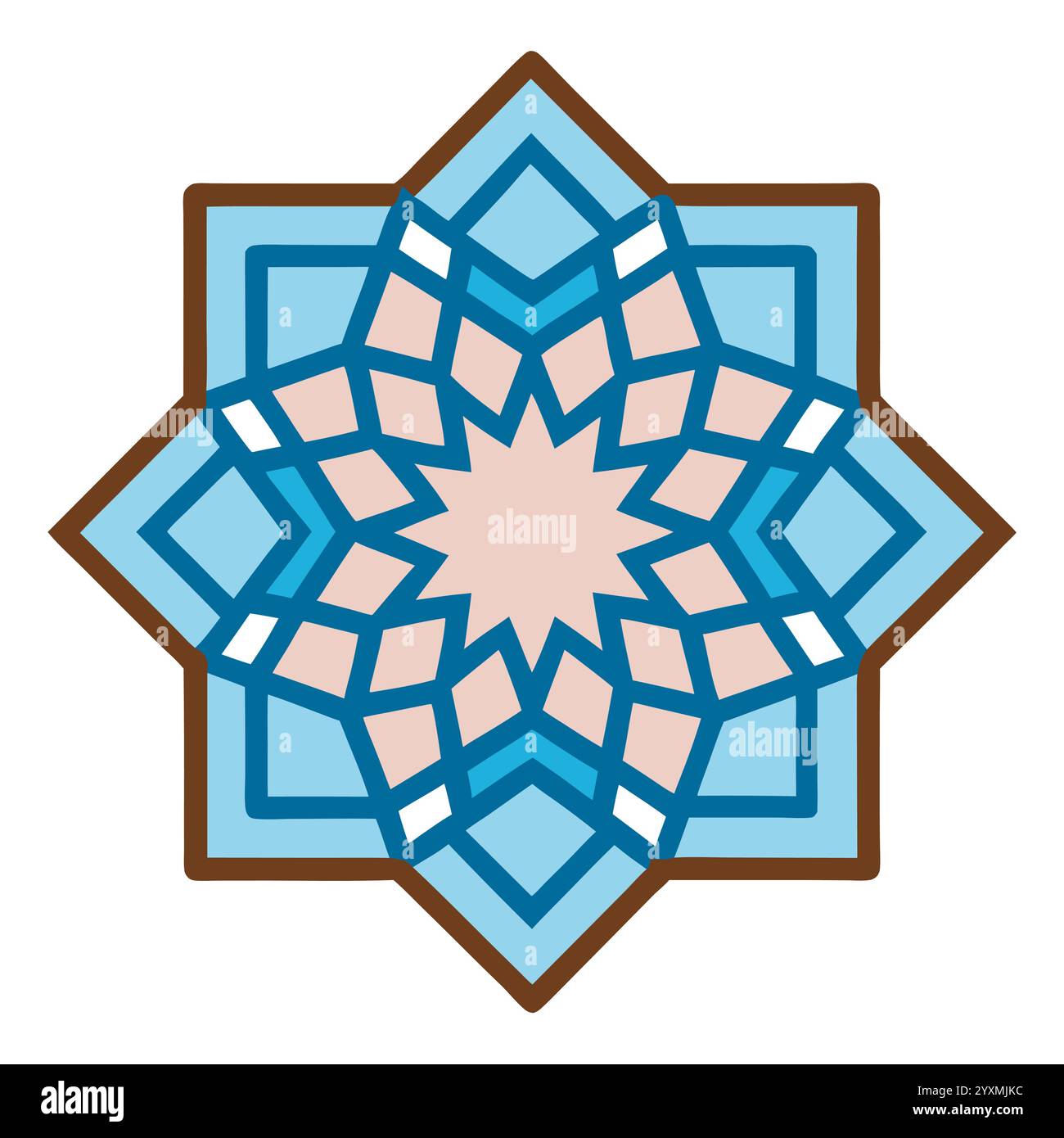 Beautiful Islamic Geometric Pattern - Elegant Arabic Star Design for ...