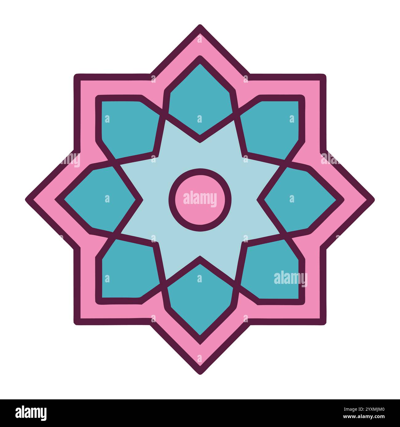 Beautiful Islamic Geometric Pattern - Elegant Arabic Star Design for ...