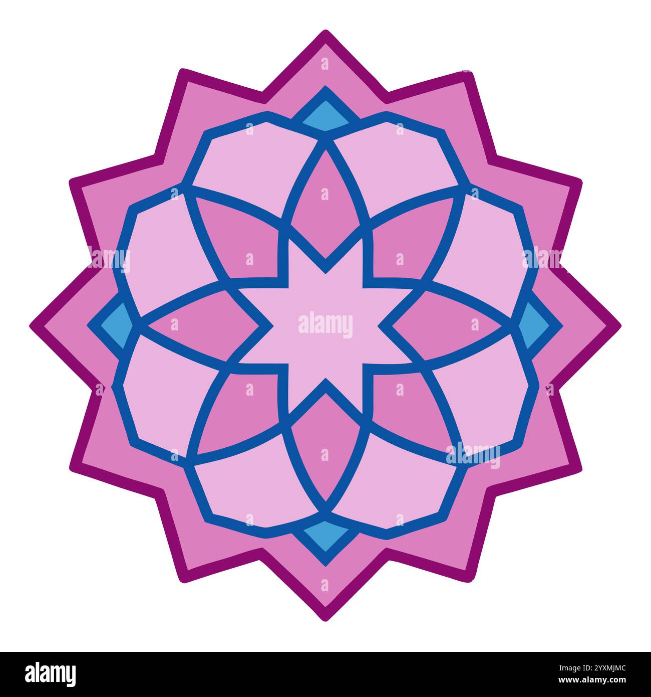 Beautiful Islamic Geometric Pattern - Elegant Arabic Star Design for ...