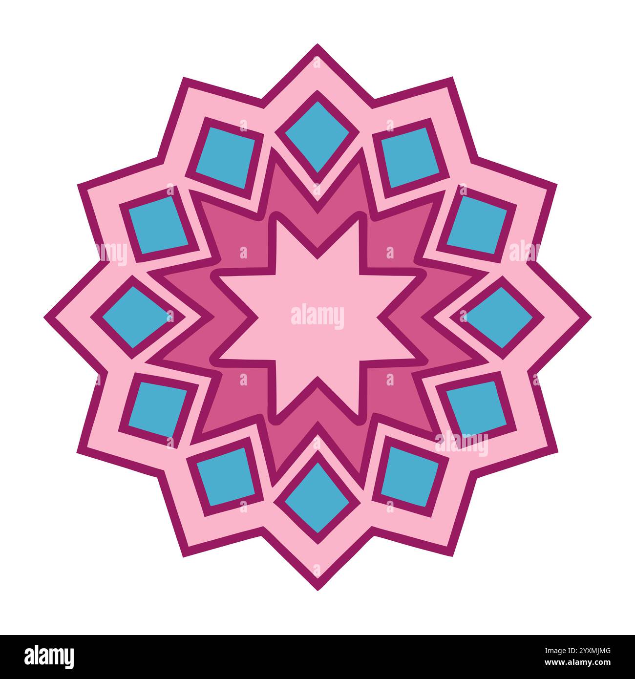 Beautiful Islamic Geometric Pattern - Elegant Arabic Star Design for ...