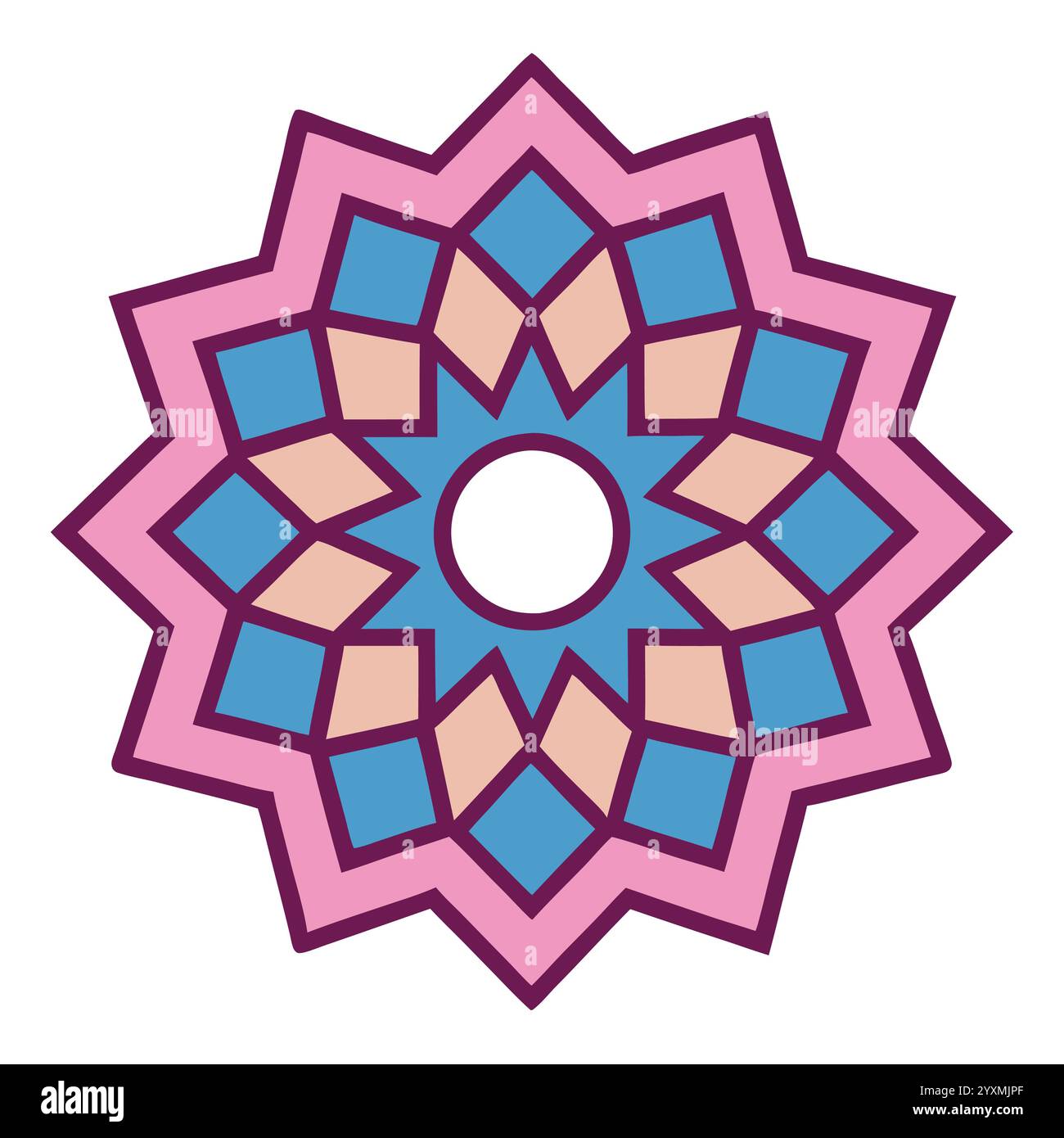 Beautiful Islamic Geometric Pattern - Elegant Arabic Star Design for ...