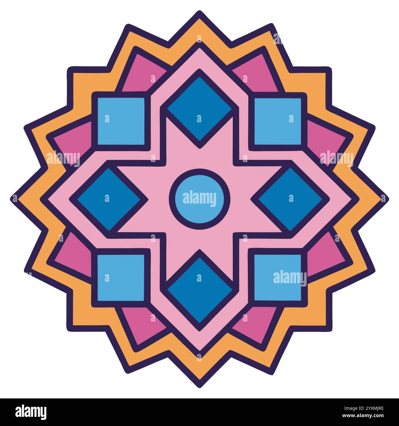 Beautiful Islamic Geometric Pattern - Elegant Arabic Star Design for ...