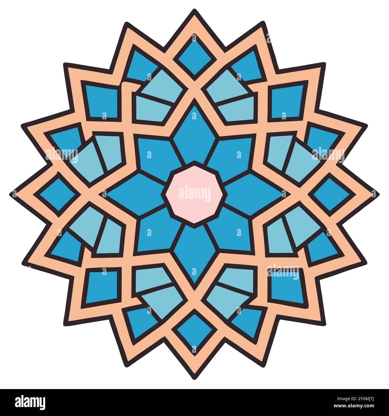 Beautiful Islamic Geometric Pattern - Elegant Arabic Star Design for ...
