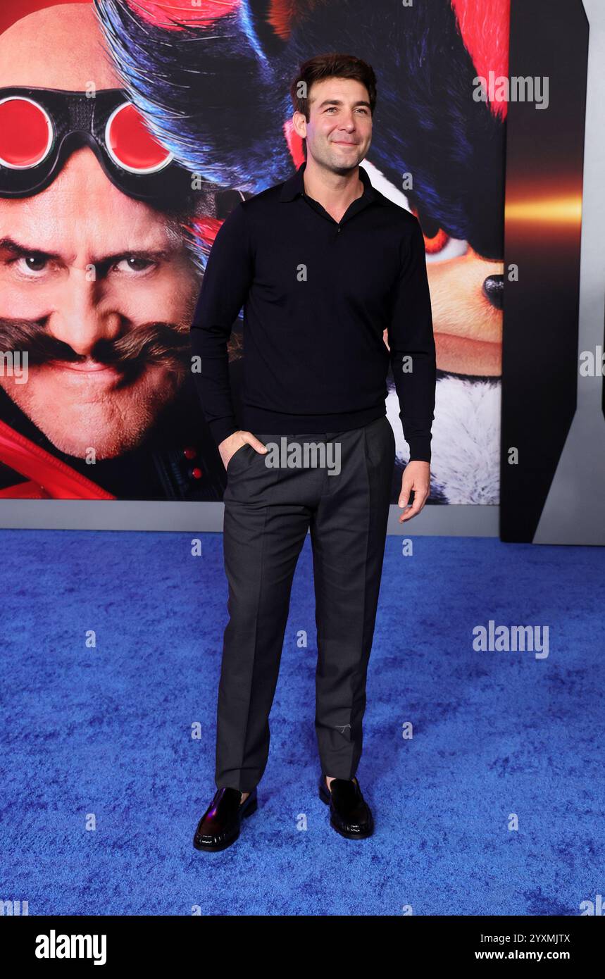 Hollywood, Ca. 16th Dec, 2024. James Wolk, at LA premiere of Sonic The ...