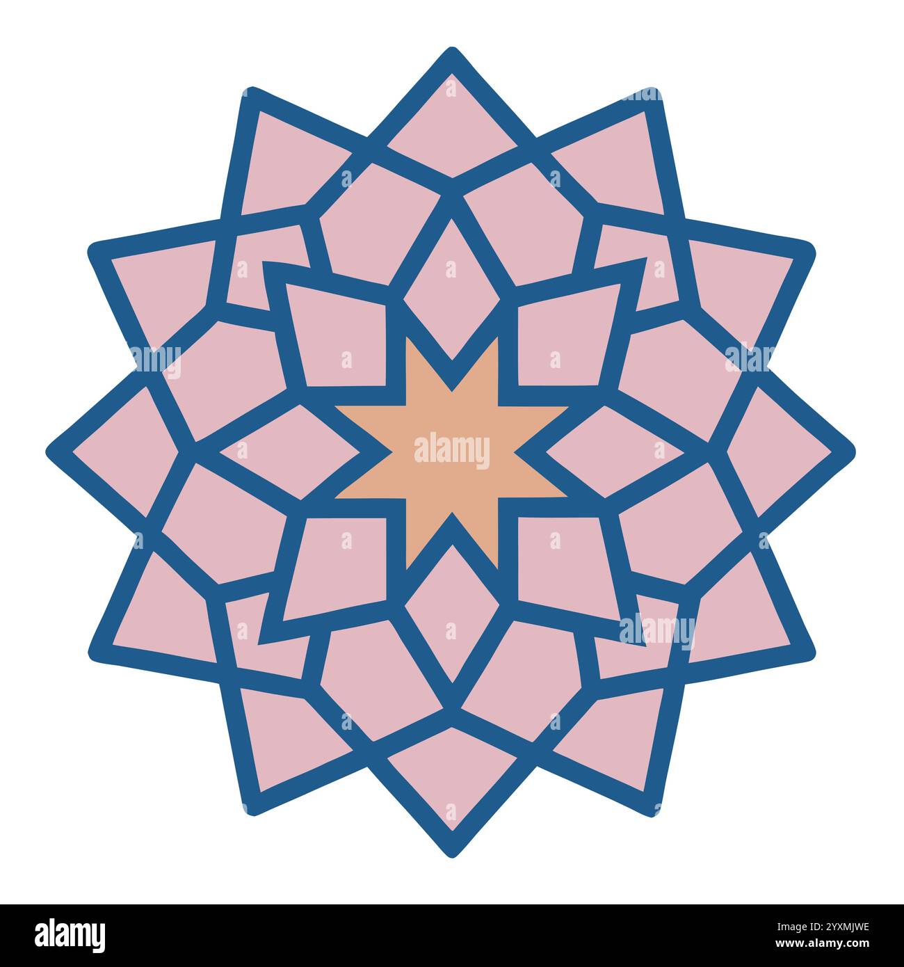 Beautiful Islamic Geometric Pattern - Elegant Arabic Star Design for ...
