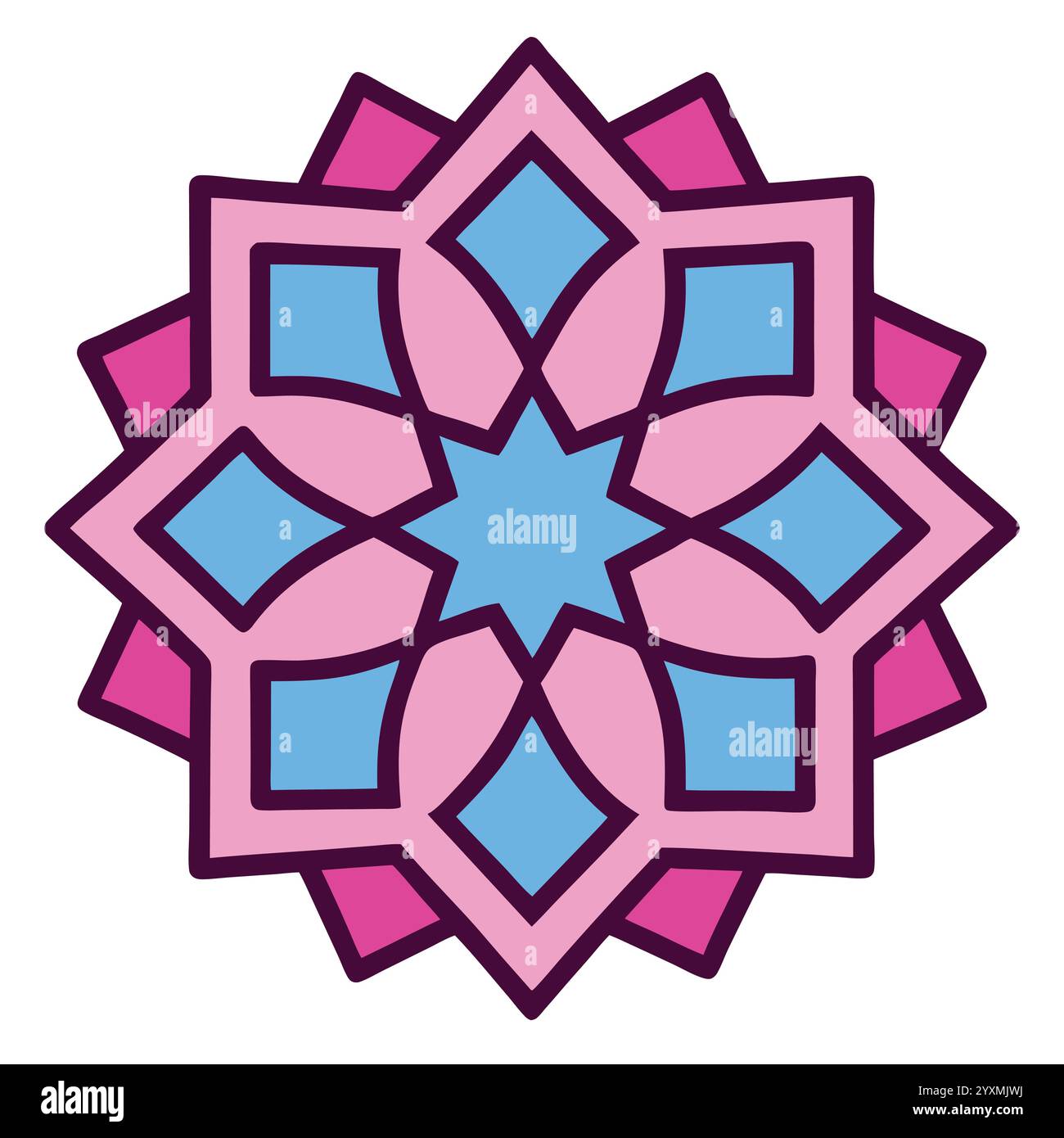 Beautiful Islamic Geometric Pattern - Elegant Arabic Star Design for ...
