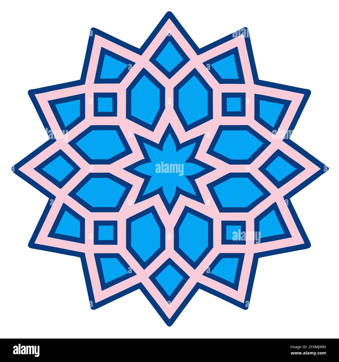Beautiful Islamic Geometric Pattern - Elegant Arabic Star Design for ...