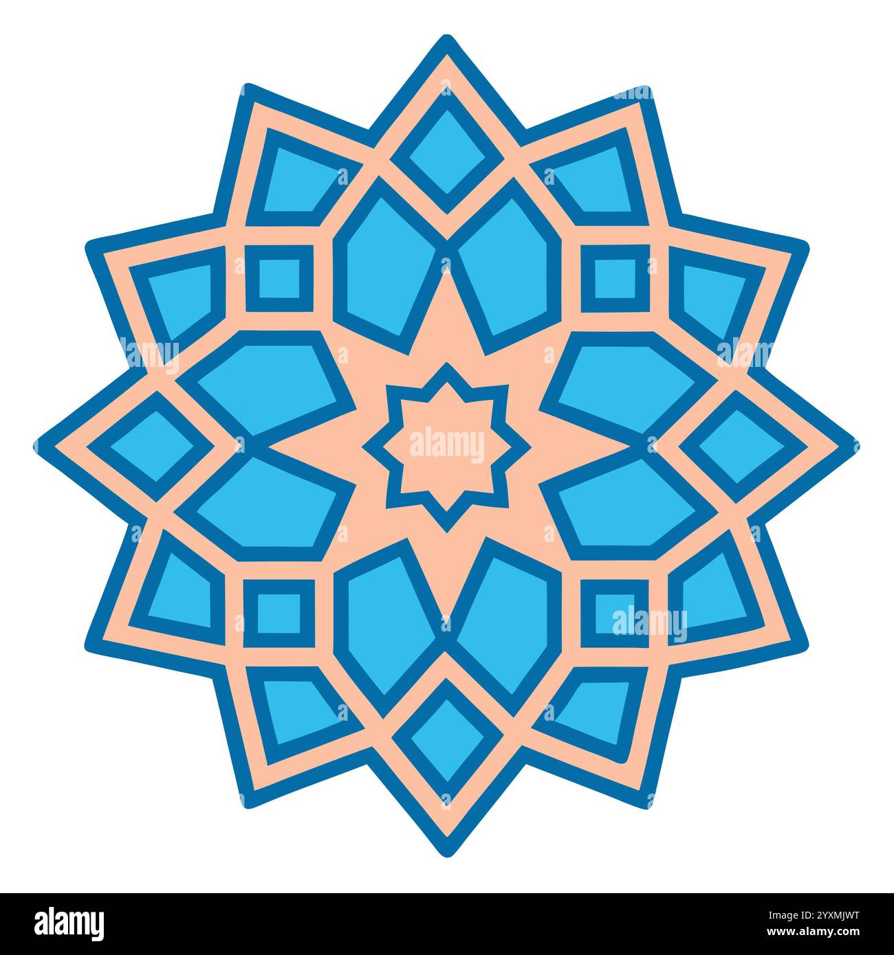 Beautiful Islamic Geometric Pattern - Elegant Arabic Star Design for ...