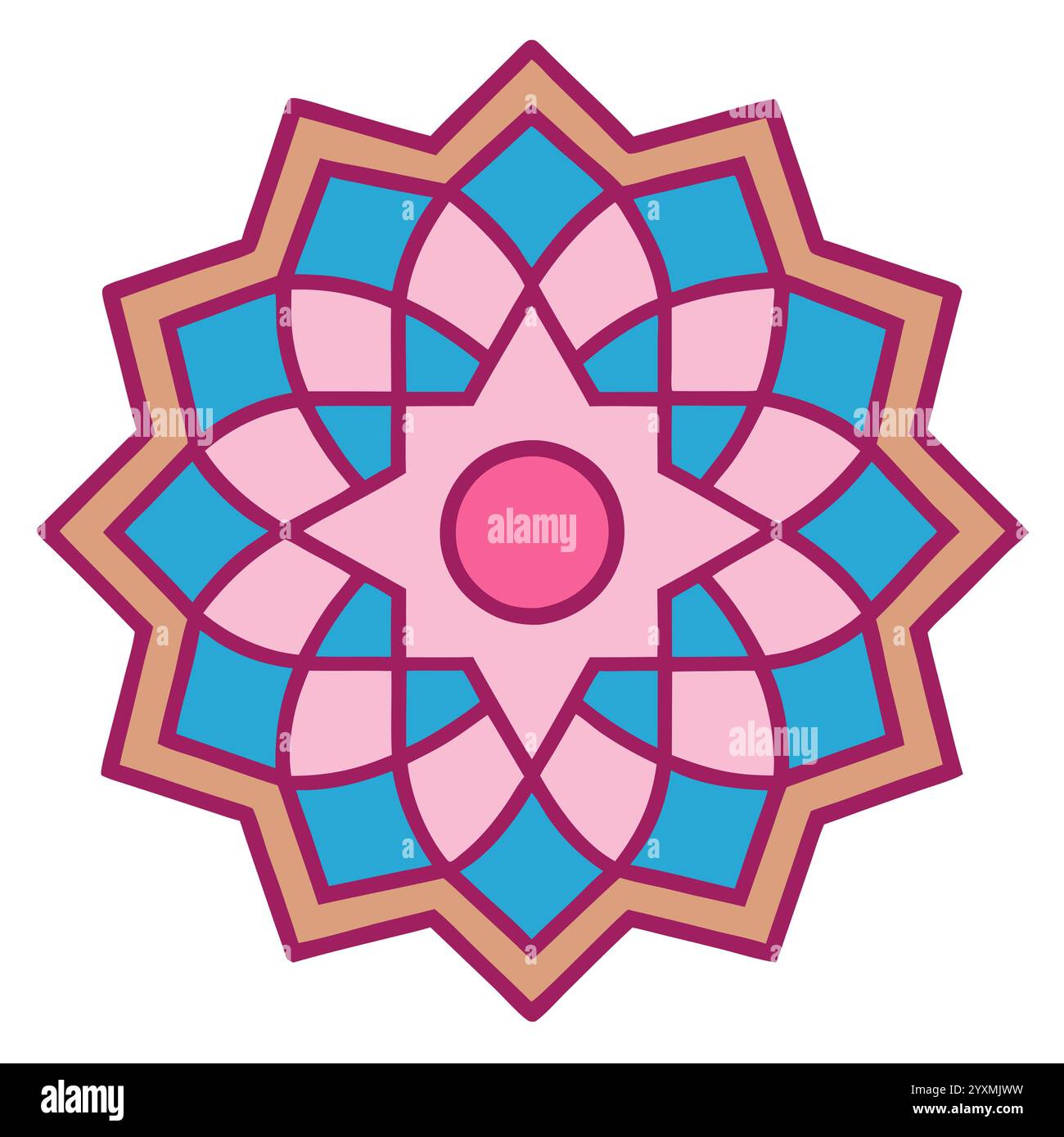 Beautiful Islamic Geometric Pattern - Elegant Arabic Star Design for ...