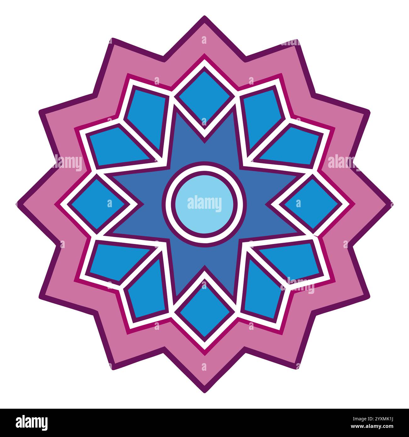 Beautiful Islamic Geometric Pattern - Elegant Arabic Star Design for ...
