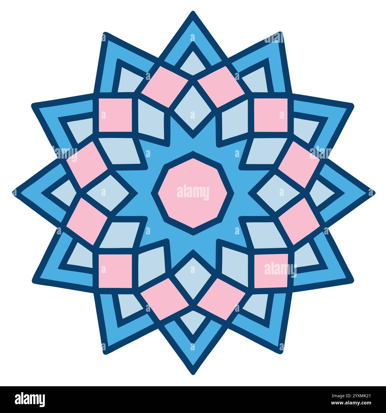 Beautiful Islamic Geometric Pattern - Elegant Arabic Star Design for ...