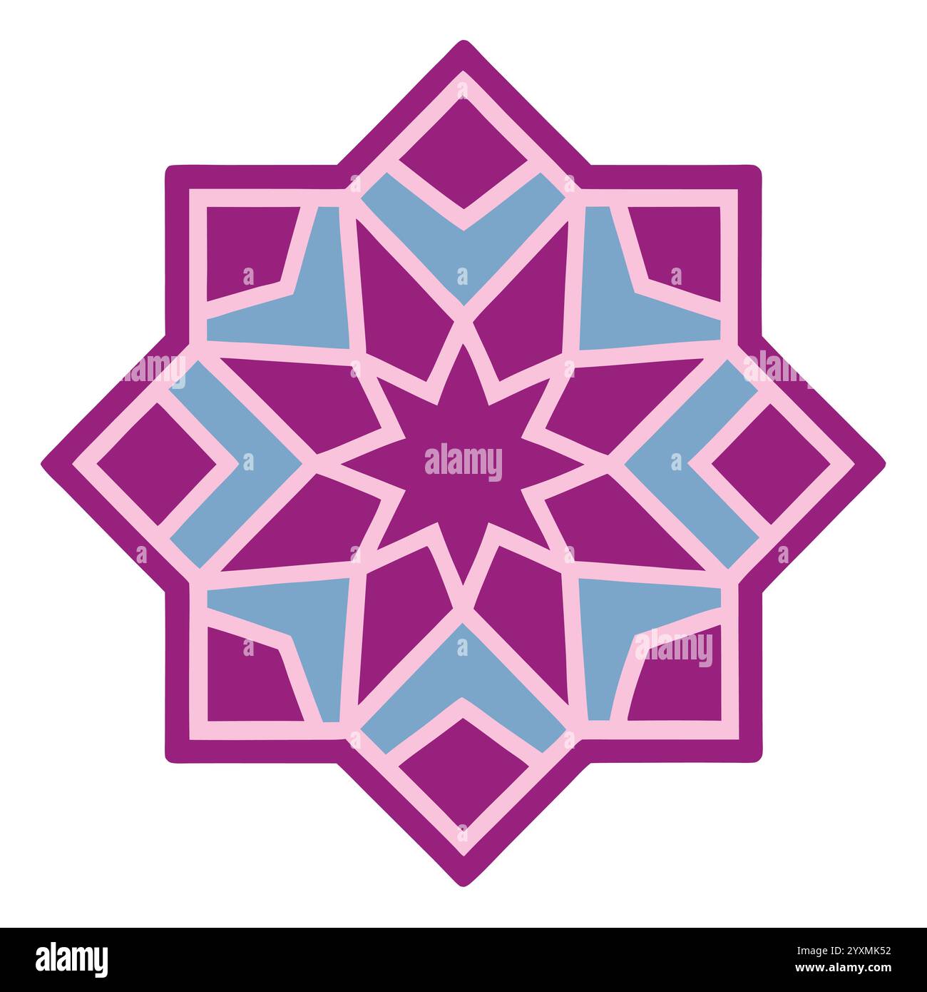 Beautiful Islamic Geometric Pattern - Elegant Arabic Star Design for ...