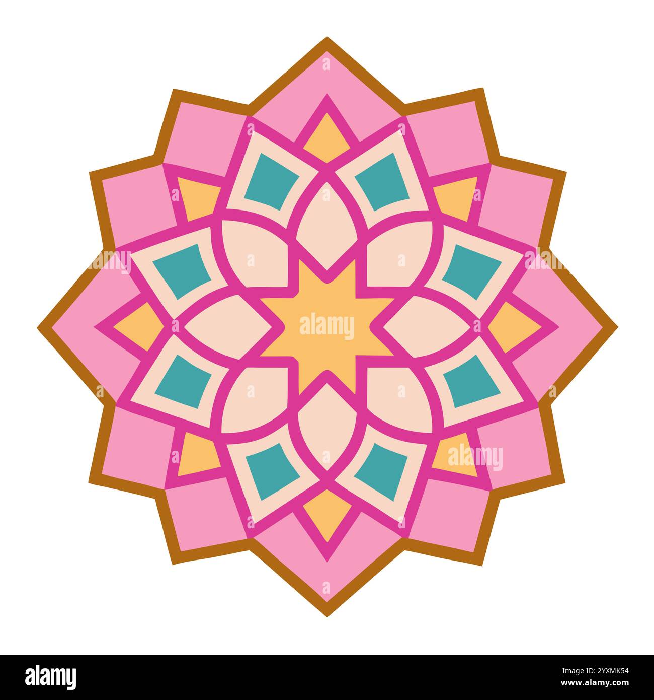 Beautiful Islamic Geometric Pattern - Elegant Arabic Star Design for ...